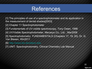 Spectrophotometry : Instruments & Applications | PPT