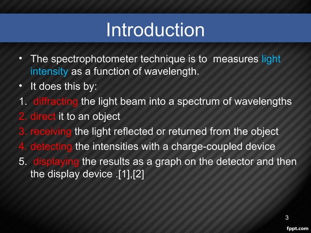 Spectrophotometry Instruments And Applications Ppt