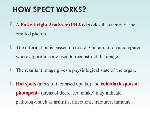 SPECT: Single Photon Emission Computed Tomography | PPT
