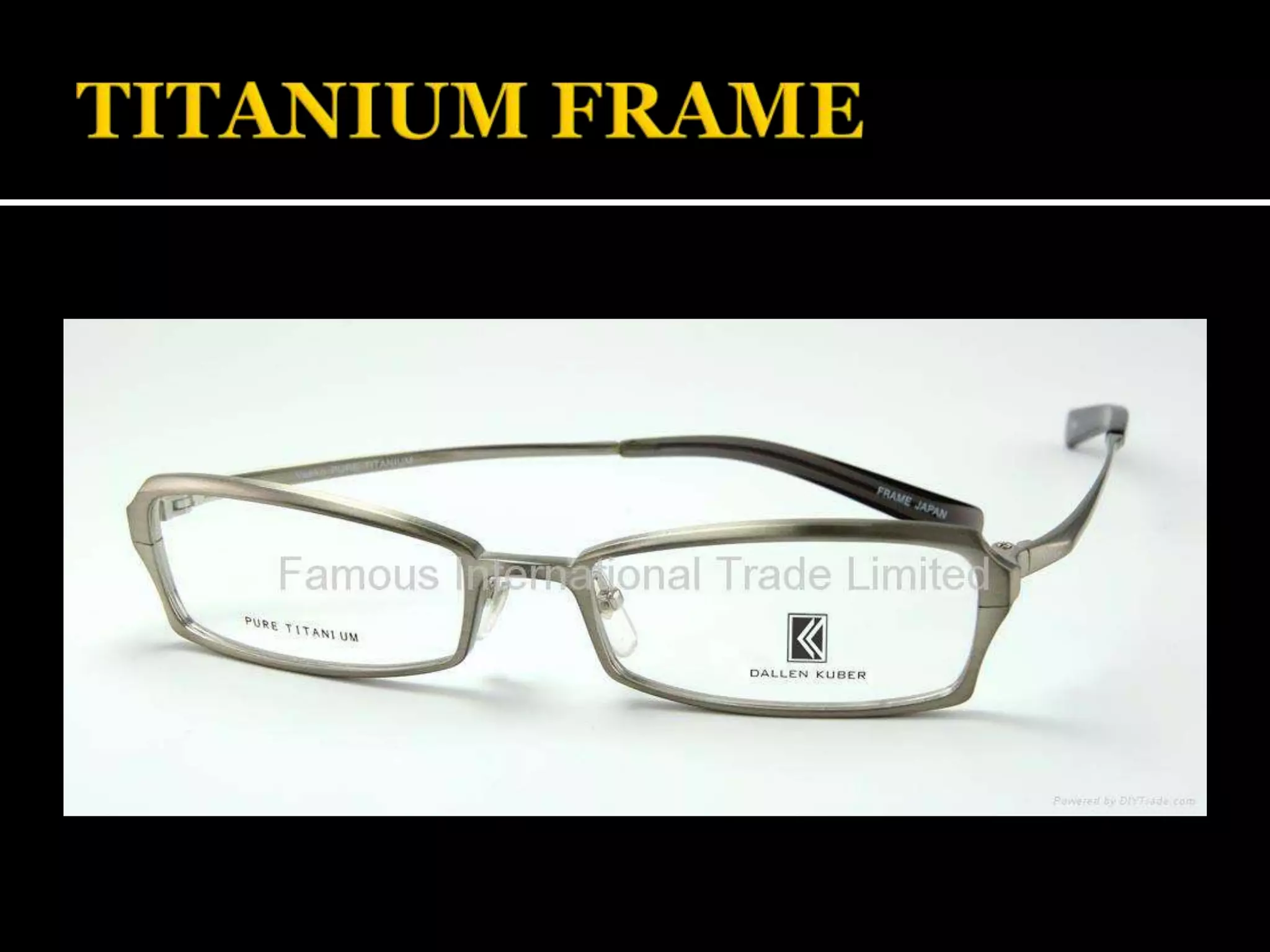Spectacle frame materials | PPTX