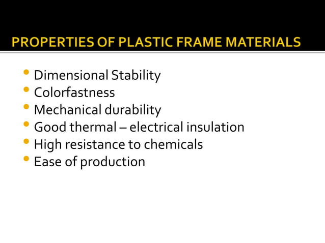 Spectacle frame materials | PPTX