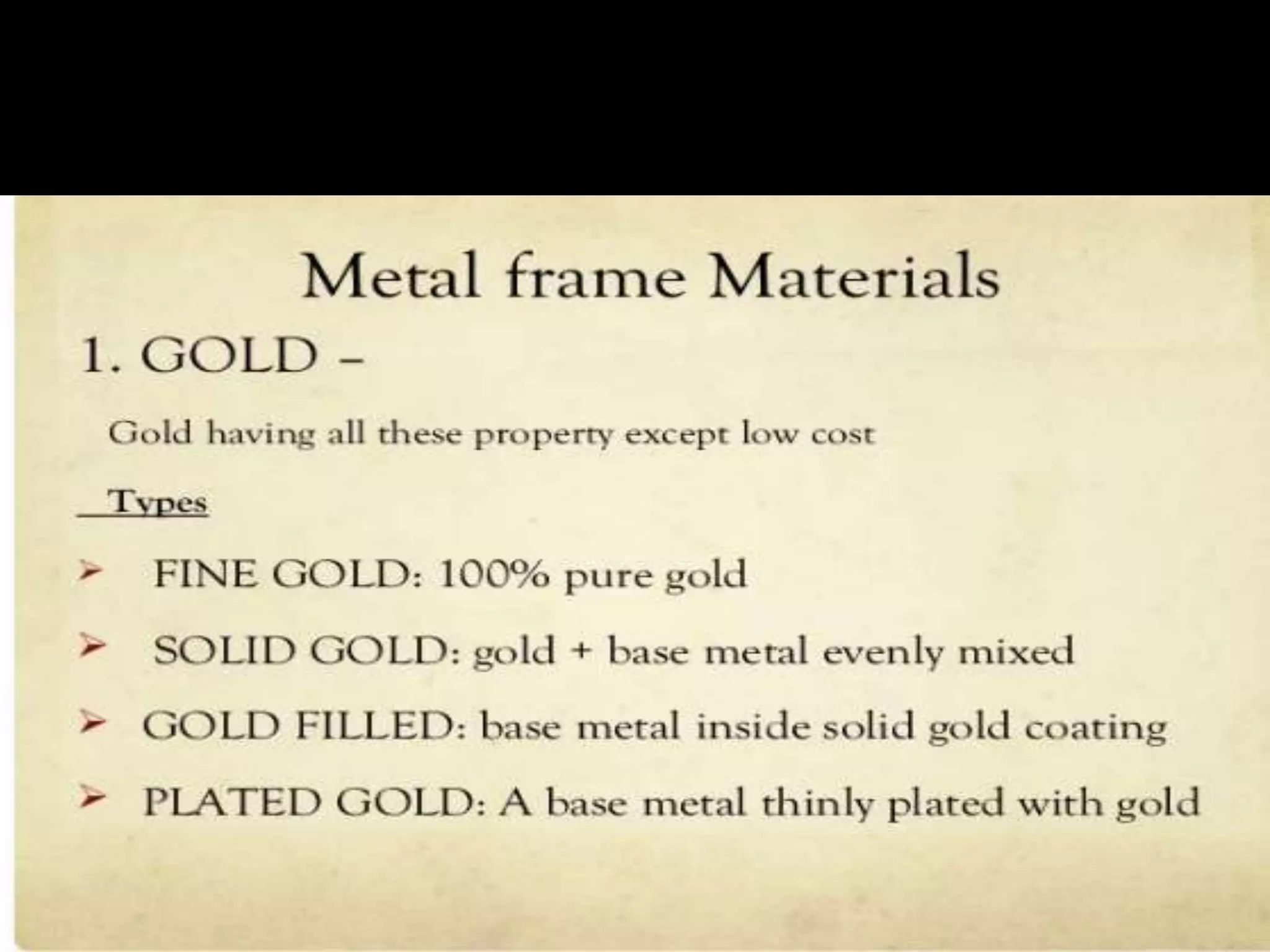 Spectacle frame materials | PPTX