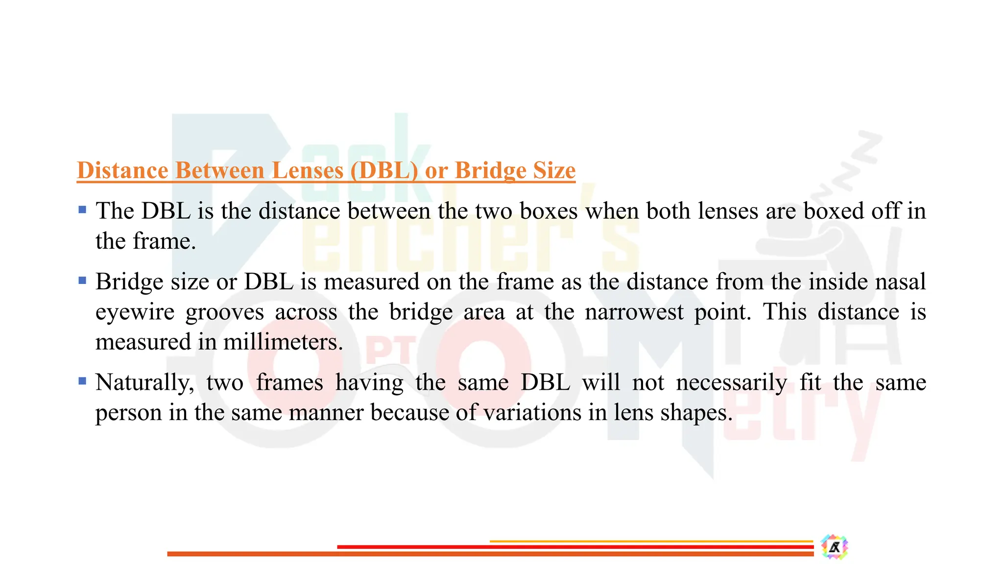 SPECTACLE MARKINGS AND MEASUREMENTS by Optom. Jithin Johney | PPTX