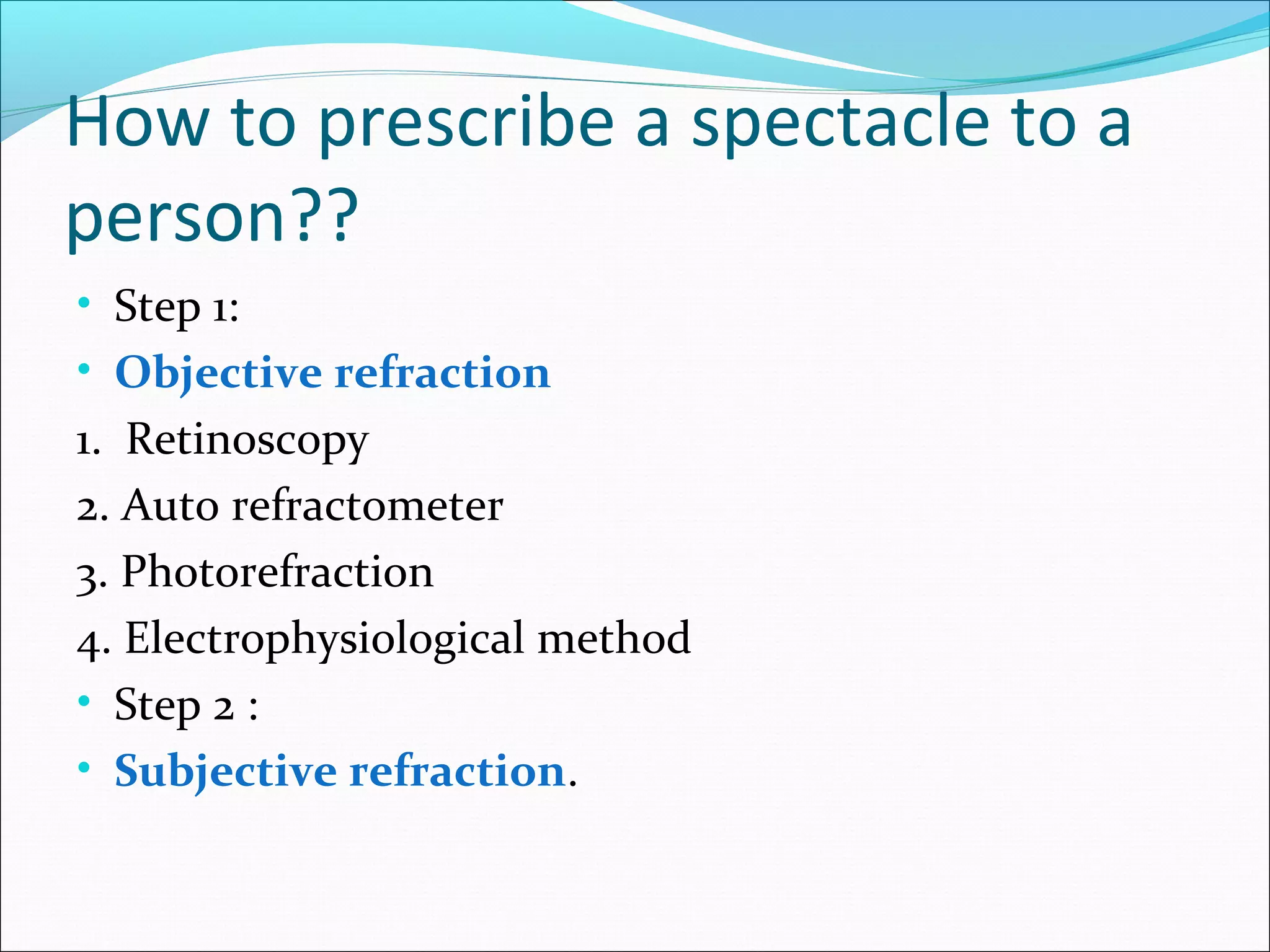 Spectacle prescription | PPT