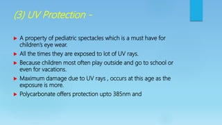 Spectacles dispensing in children | PPTX