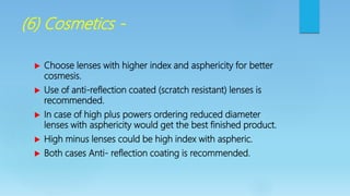 Spectacles dispensing in children | PPTX