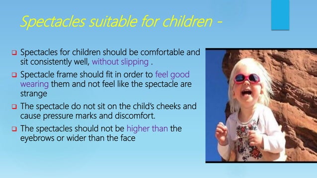 Spectacles dispensing in children | PPTX