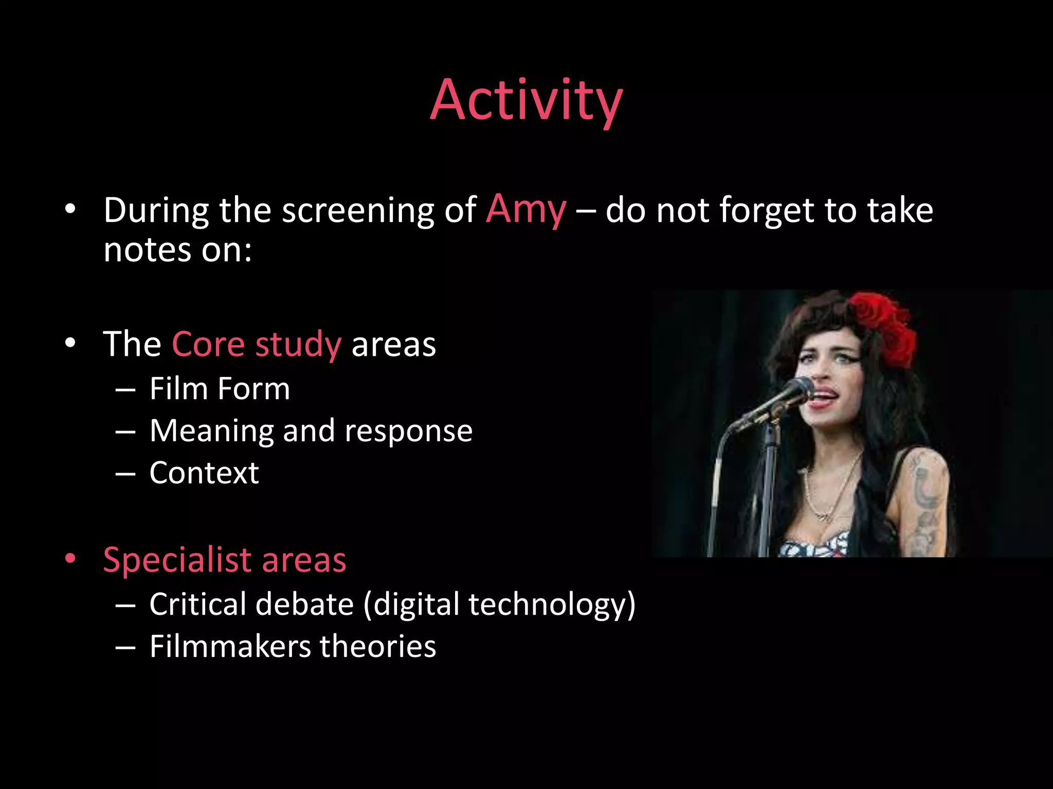 Spectatorship screening | PPTX | Documentary | Genres