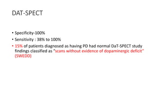 Spect in parkinsonism | PPTX