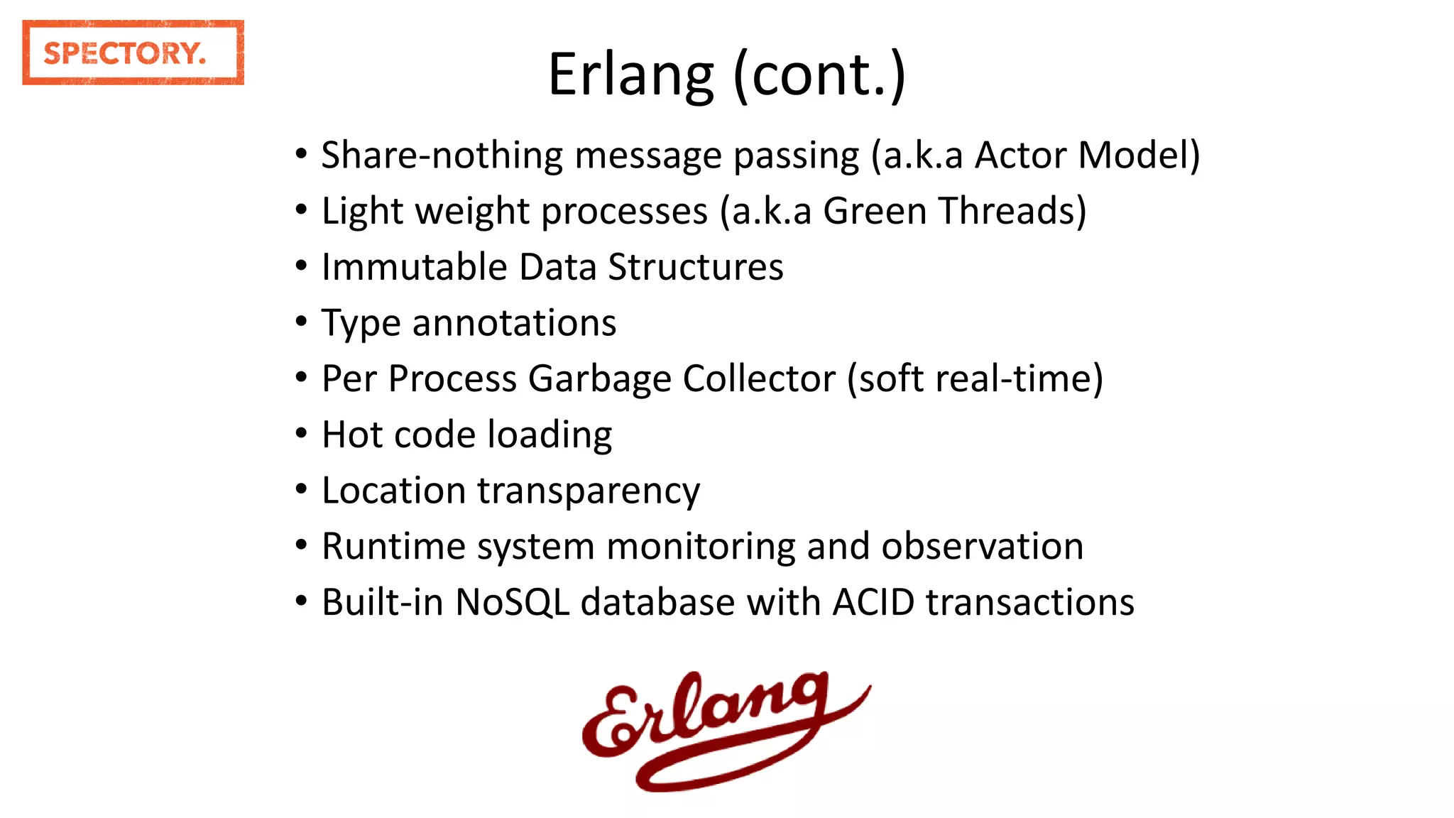 Erlang/Elixir and OTP | PPT