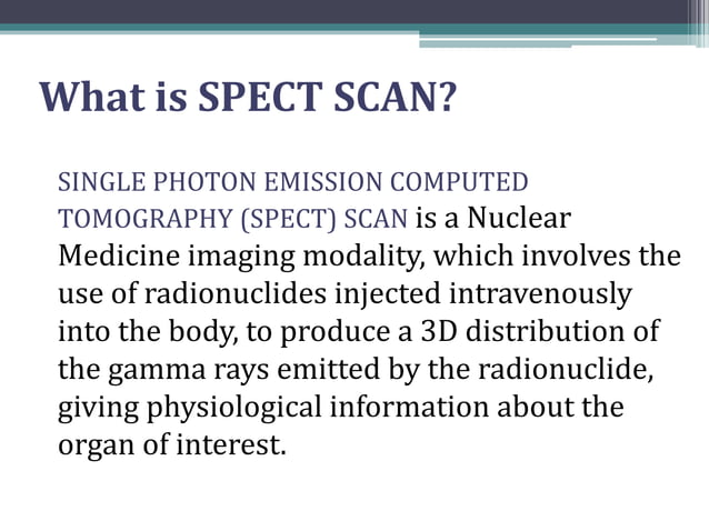 SPECT SCAN | PPTX