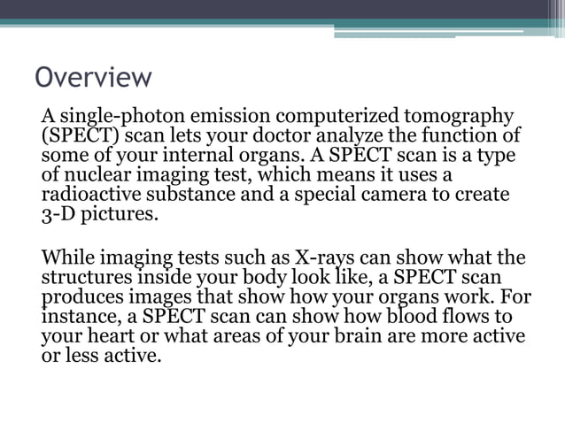 SPECT SCAN | PPTX