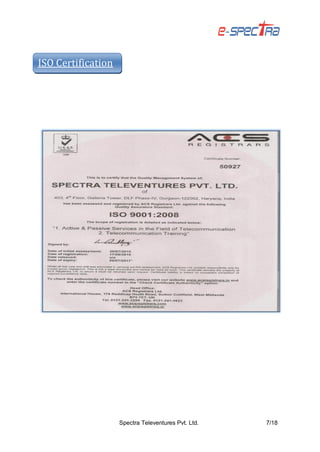 Spectra televenture Pvt. Ltd. | PDF