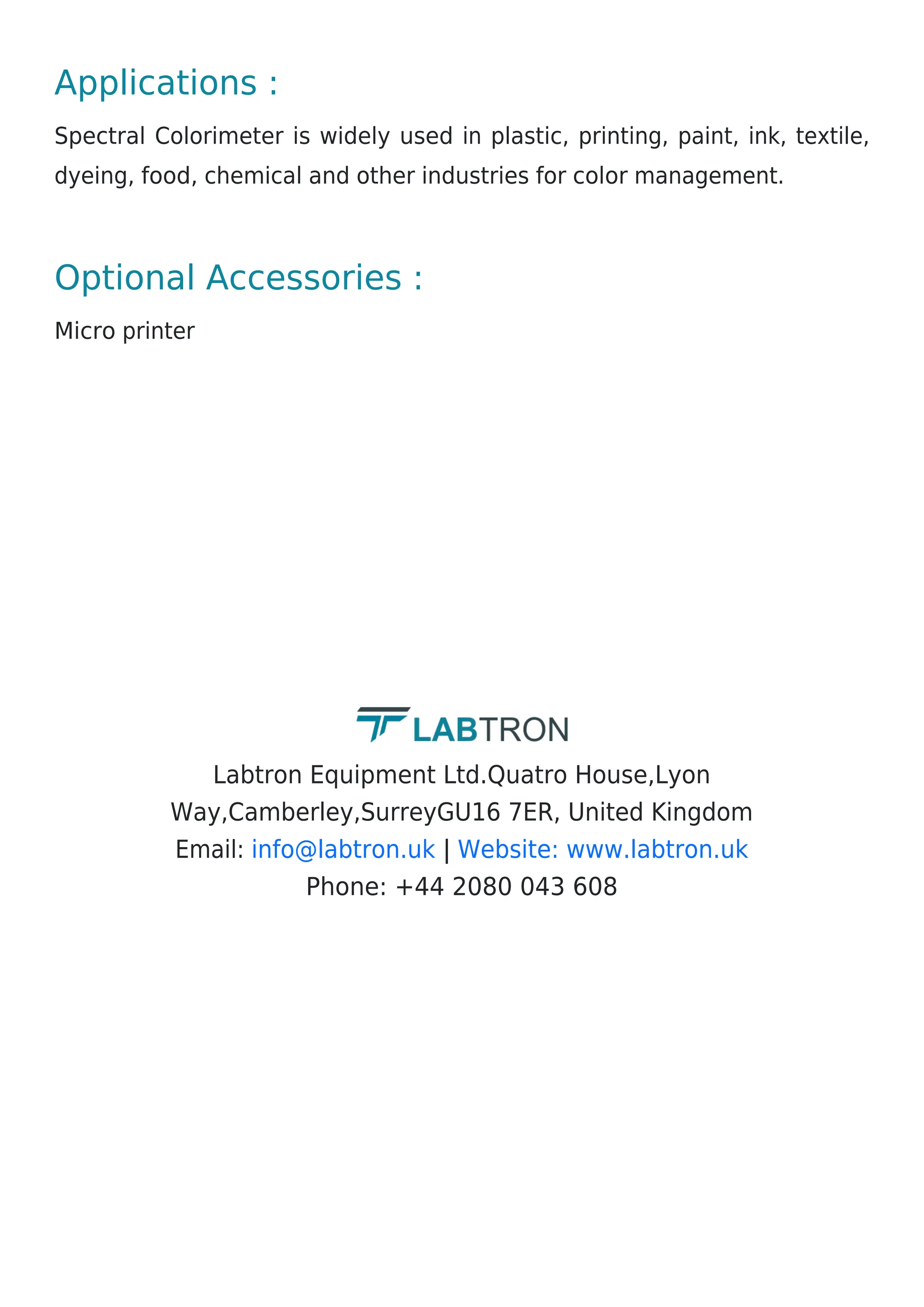 Spectral-Colorimeter | PDF