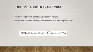 Spectral analysis methods | PPTX
