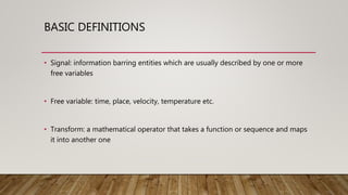 Spectral analysis methods | PPTX
