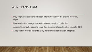 Spectral analysis methods | PPTX