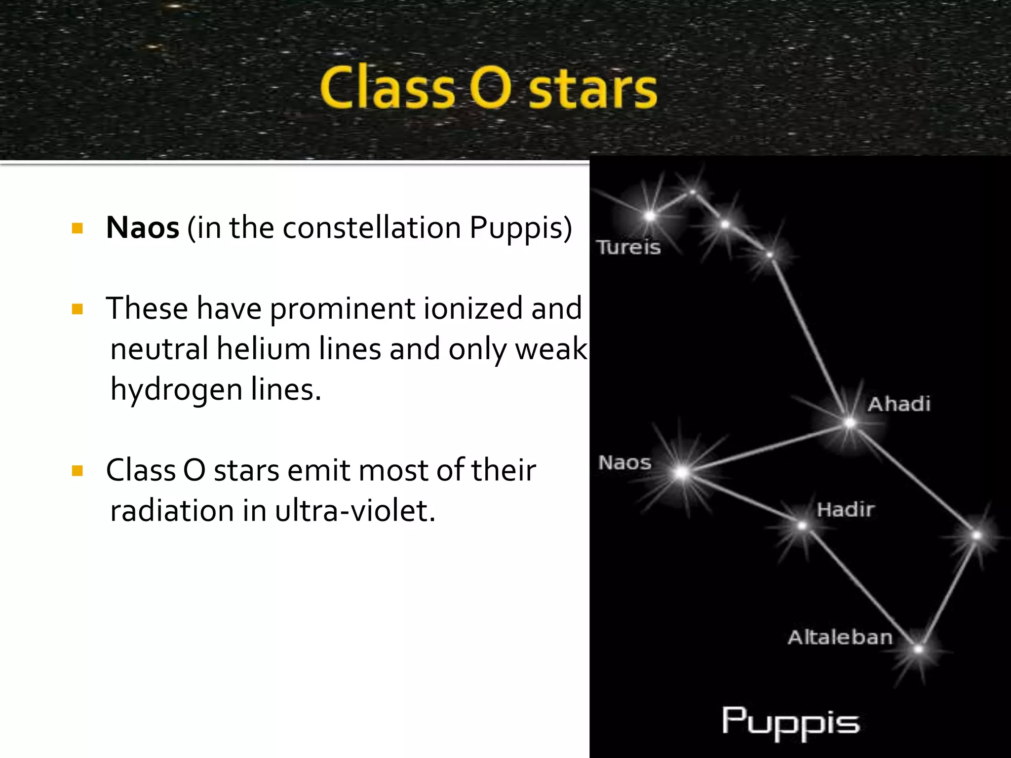 Spectral classification of stars | PPTX