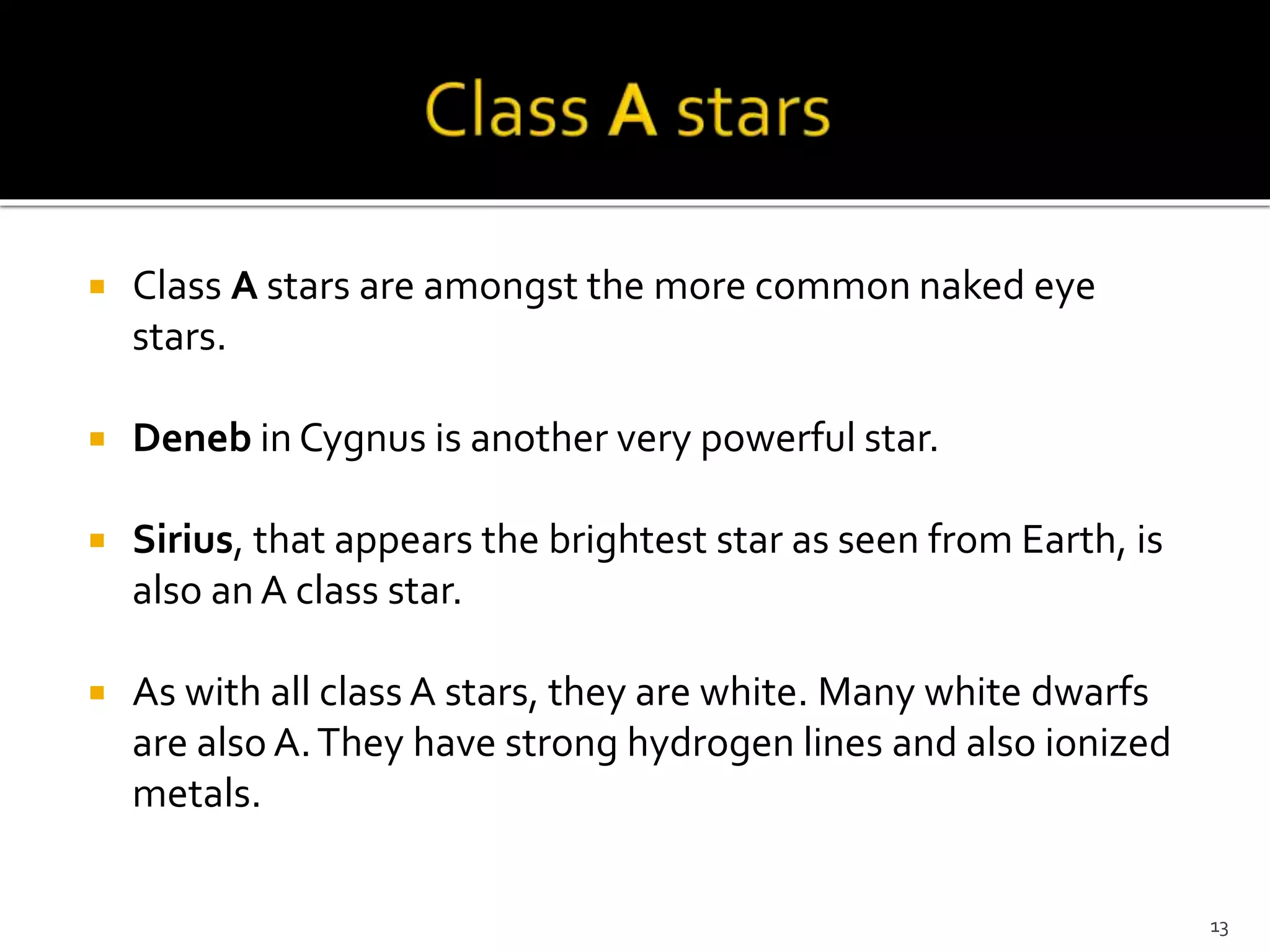 Spectral classification of stars | PPTX