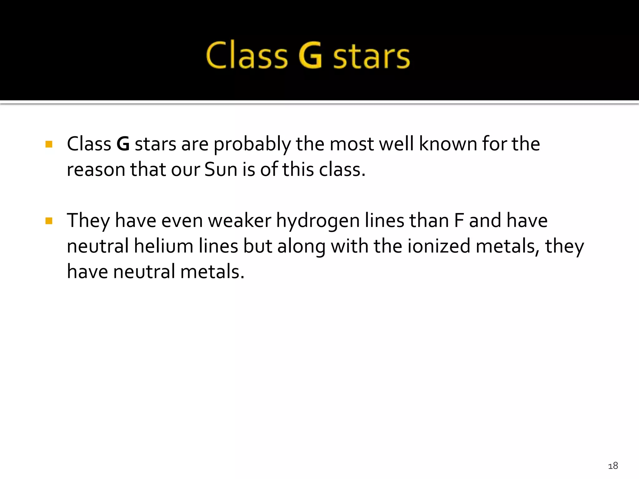 Spectral classification of stars | PPTX