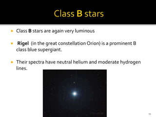 Spectral classification of stars | PPTX