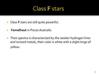 Spectral classification of stars | PPTX