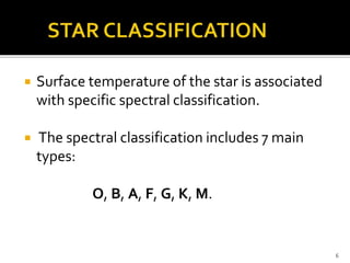 Spectral classification of stars | PPTX