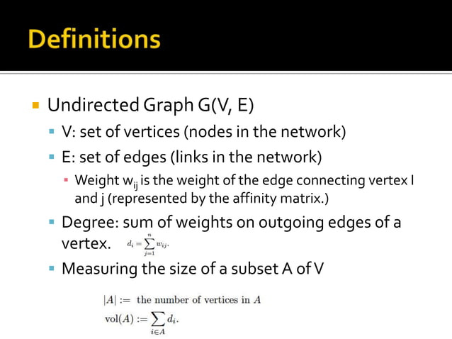 Spectral graph theory | PPTX