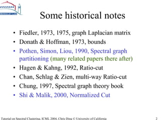 icml2004 tutorial on spectral clustering part I | PDF