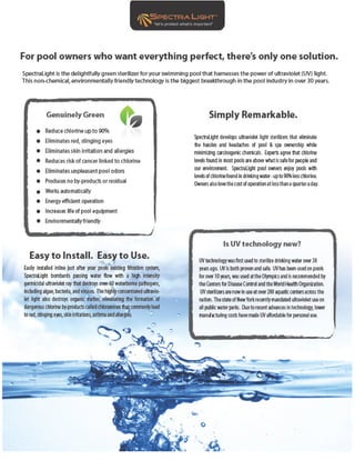 Spectra Light UV Brochure | PDF