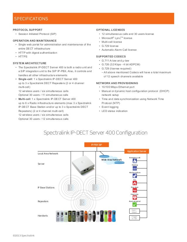 Spectralink ip dect-server400_prdctover_final_100213