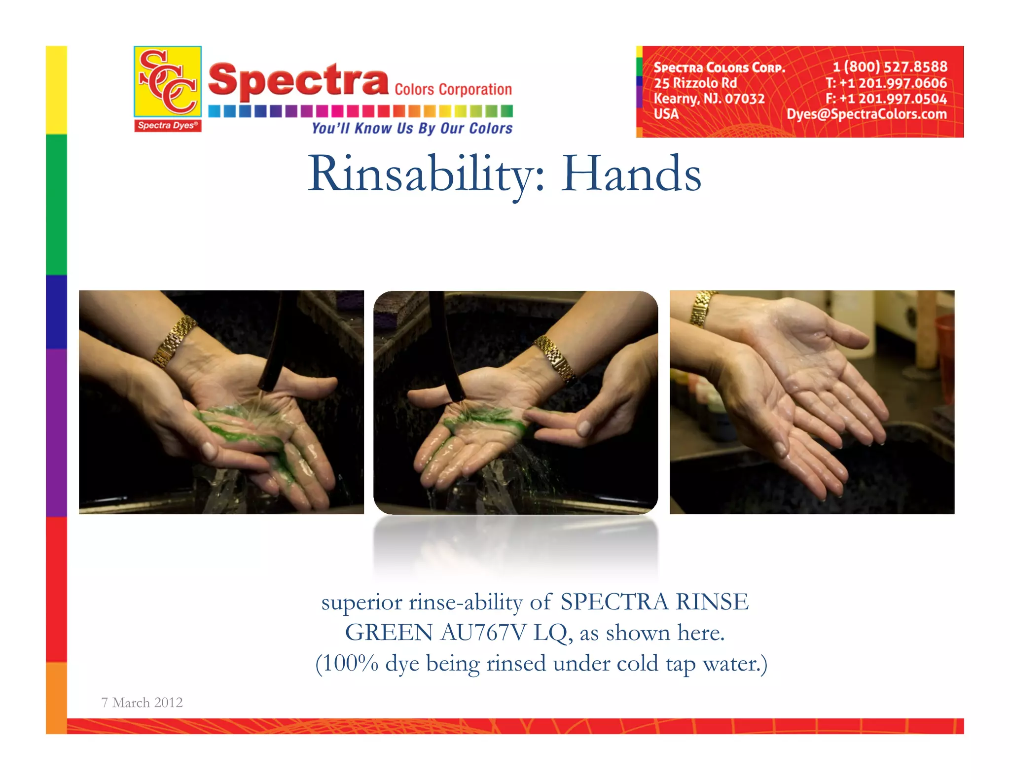 Spectra Rinse General Information Presentation | PDF