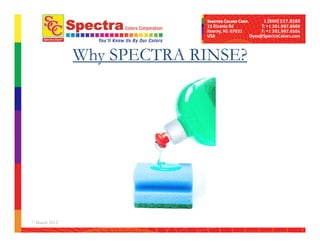 Spectra Rinse General Information Presentation | PDF