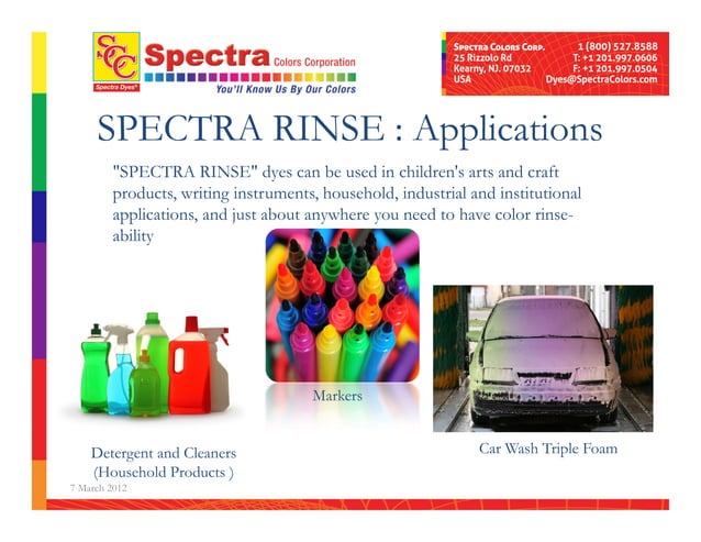 Spectra Rinse General Information Presentation | PPT
