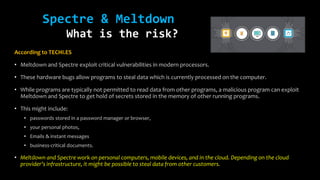 Spectre & Meltdown | PDF