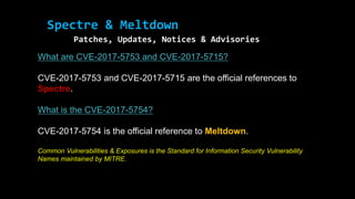 Spectre & Meltdown | PDF