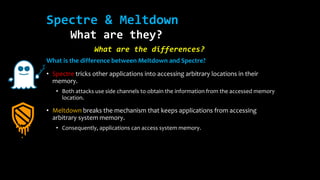 Spectre & Meltdown | PDF