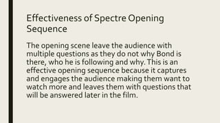 spectre opening sequence analysis | PPTX
