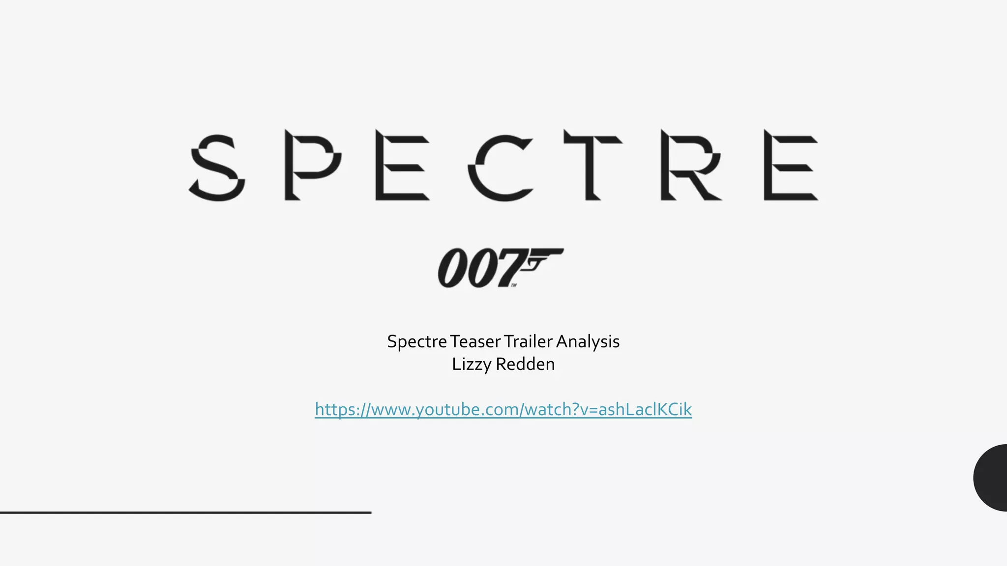 Spectre Trailer Analysis | PPT