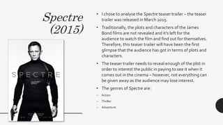 Spectre Trailer Analysis | PPT