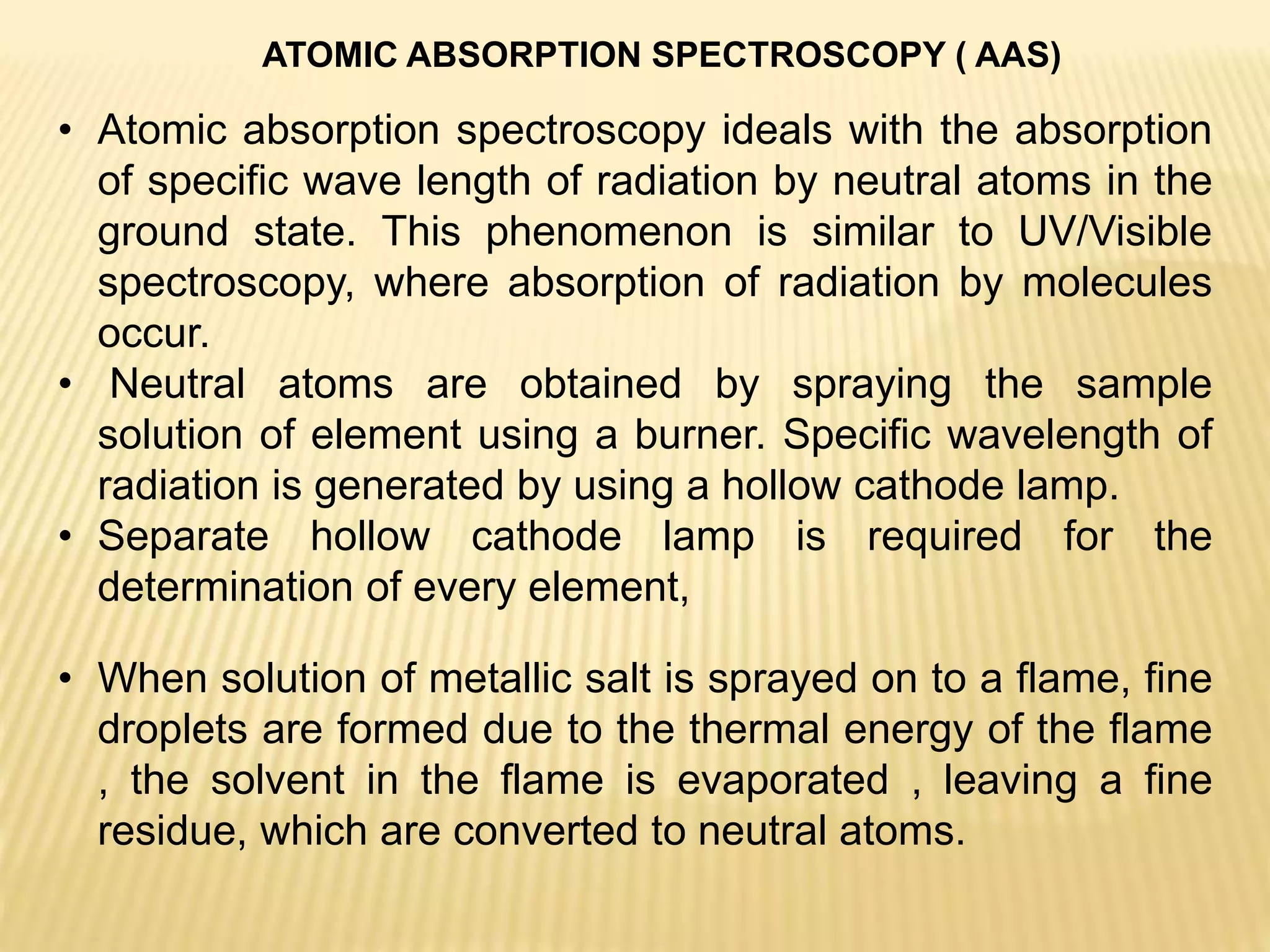 SPECTROCOPY PRESENTATION.pptx | Chemistry | Science
