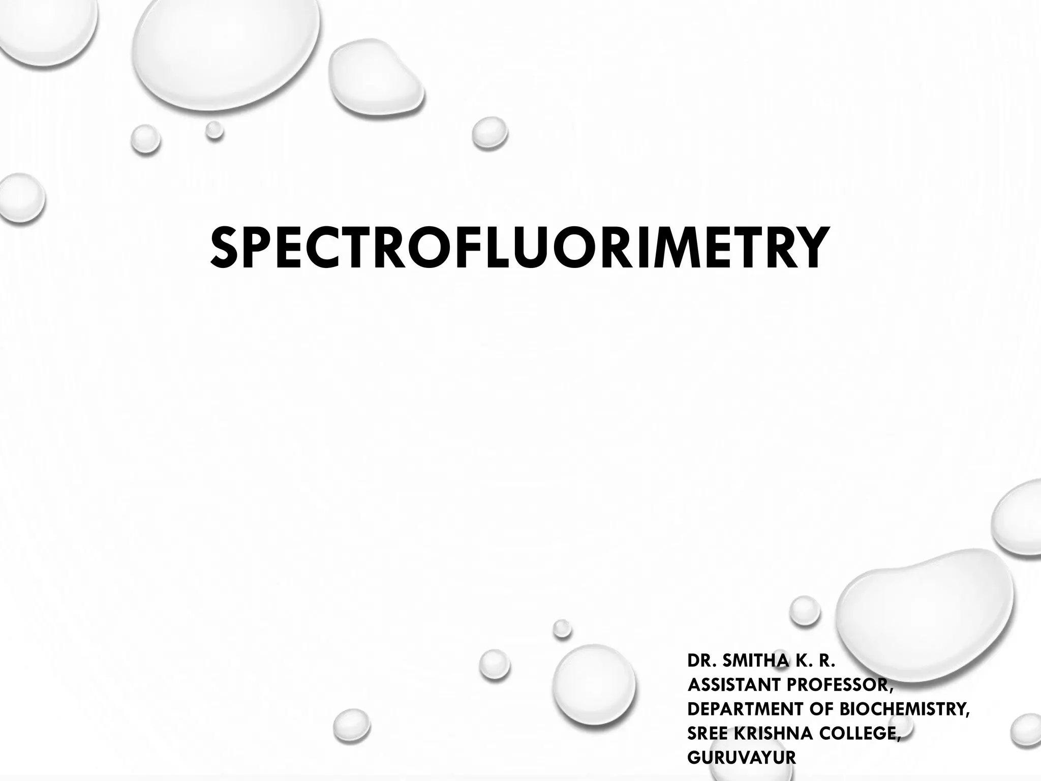 Spectrofluorimetry | PDF