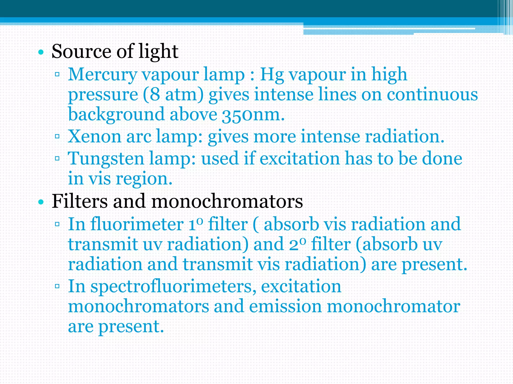 Spectrofluorimetry | PPTX