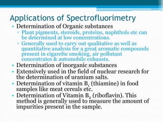 Spectrofluorimetry | PPTX