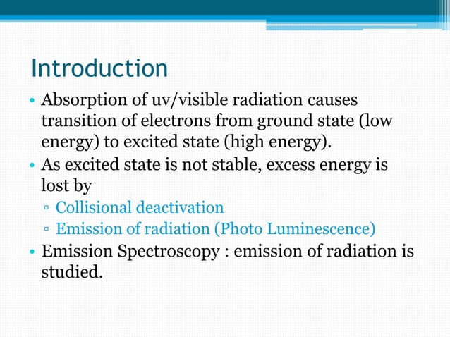 Spectrofluorimetry | PPTX | Chemistry | Science