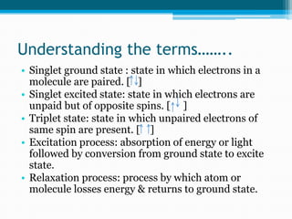 Spectrofluorimetry | PPTX