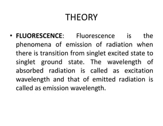 SPECTROFLUORIMETRY.pdf | Chemistry | Science