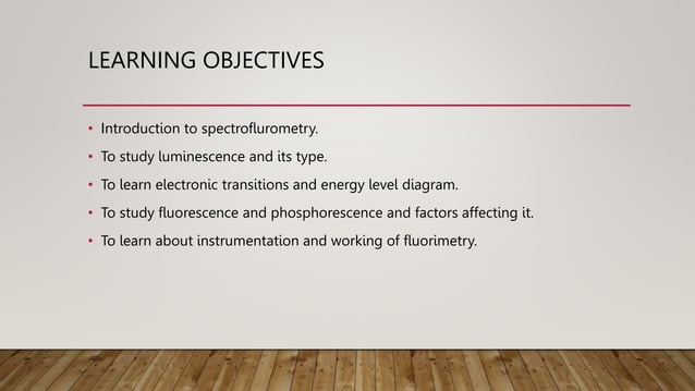 SPECTROFLUORIMETRY.pptx instrumentation, principle | PPTX