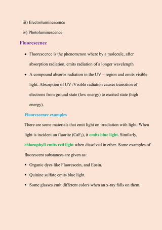 SPECTROFLUORIMETRY (Theory Principle Factors Affecting Fluorescence) | PDF