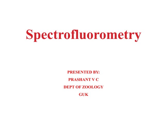 Spectrofluorometry.ppt